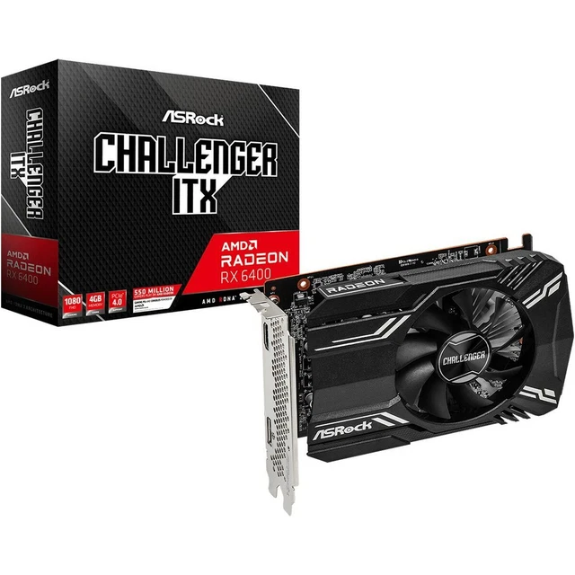 CARTE GRAPHIQUE ASROCK RX6400 CLI 4G AMD Radeon RX 6400 GDDR6 4 GB EUR ...