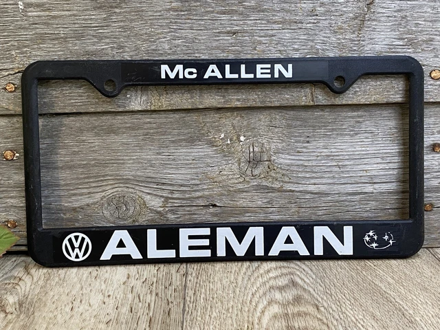 VINTAGE SUBARU & Volkswagen Dealer License Plate Holder McAllen Texas ...