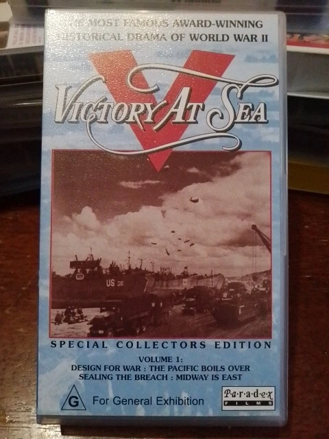 VICTORY AT SEA VHS Volume 1 PAL Video b&w 1958 World War 2 Naval $30.00 ...
