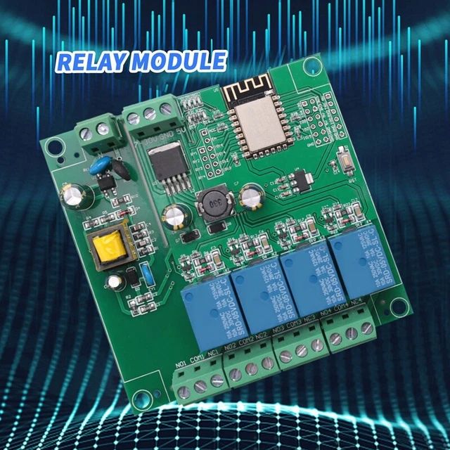 1X(ESP8266 WIFI 4 Channel Relay Module ESP-12F Wifi Development Board ... 1X(ESP8266 WIFI 4 Channel Relay Module ESP-12F Wifi Development Board ...