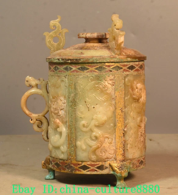 6 &VIEUX BRONZE or naturel et Tian Yulong bête Phoenix verre à vin EUR ...