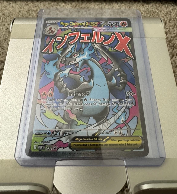 PHANTASMAL FLAMES MEGA Charizard X Ex 023 English Black Star Promo In ...