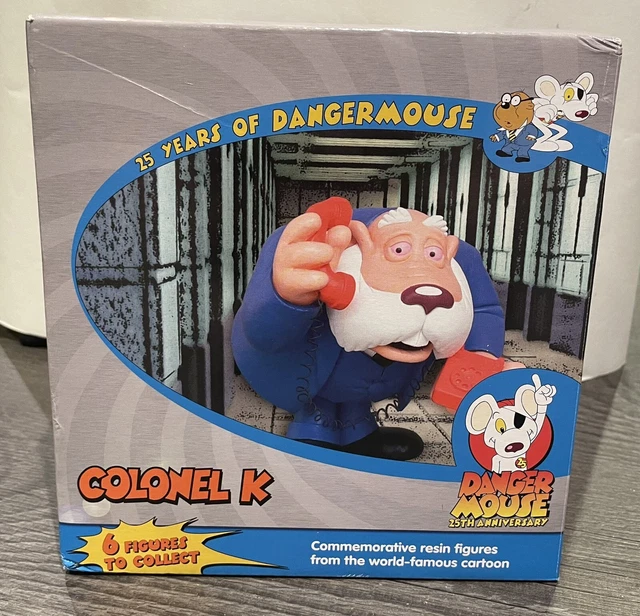 DANGER MOUSE COLONEL K 25 Year Anniversary Commemorative Resin Figure £ ...
