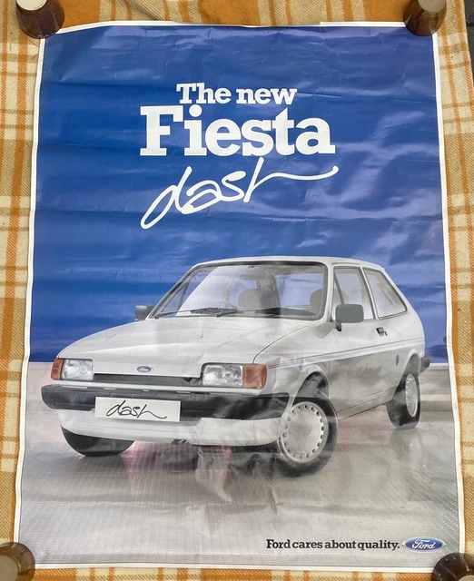 FORD FIESTA MK2 Poster Original Showroom Genuine Dealership Advert ...