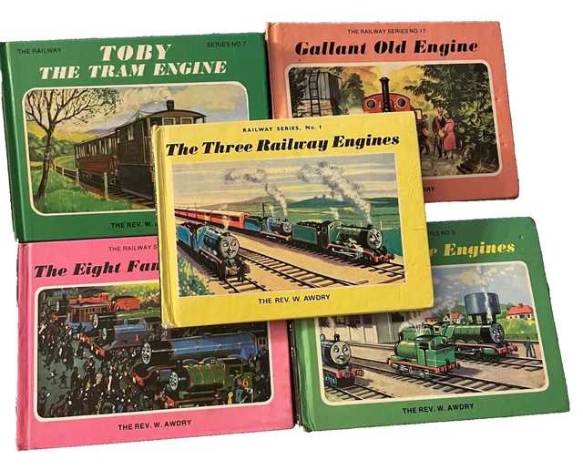 THOMAS THE TANK Engine Railway Series 5 Book Bundle Vintage Rev. W ...