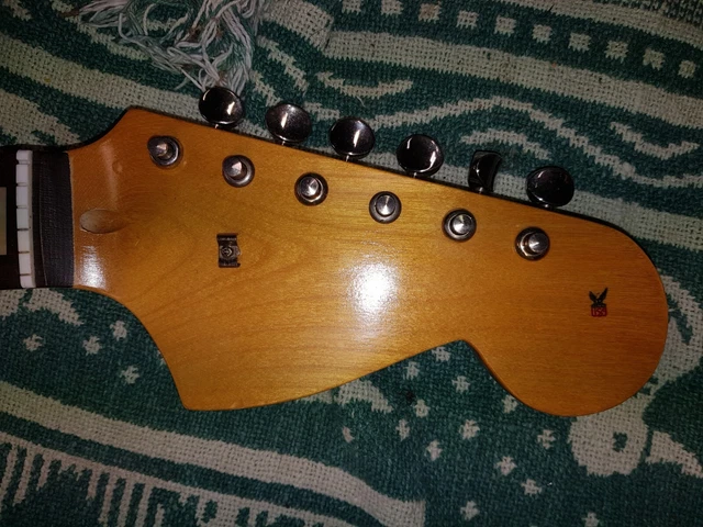 LARGE HEADSTOCK STRATOCASTER style Neck With Block Inlays And Knutson ...