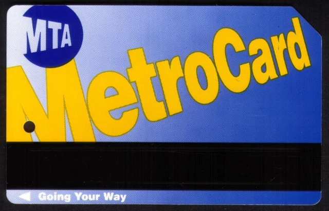 MTA TEST METROCARD New York City Subway (Card Only) Transit card £124. ...