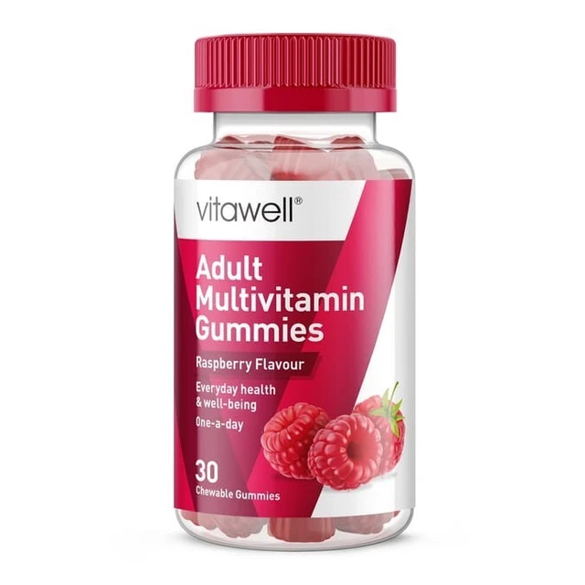 VITAWELL ADULT MULTIVITAMIN Chewable Gummies 30s - Raspberry Flavour £4 ...