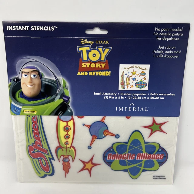 BUZZ LIGHTYEAR SPACE Spaceship Star 3 Sheets Wall Decor Imperial ...