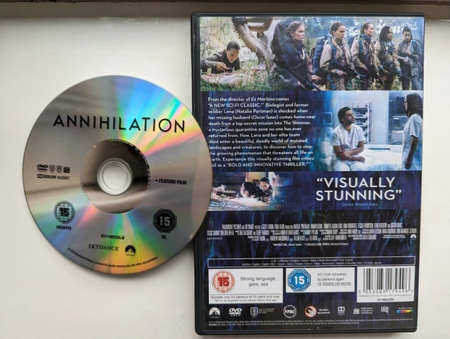 ANNIHILATION (DVD 2019) Alex Garland, Natalie Portman,Oscar Isaac,Tessa ...