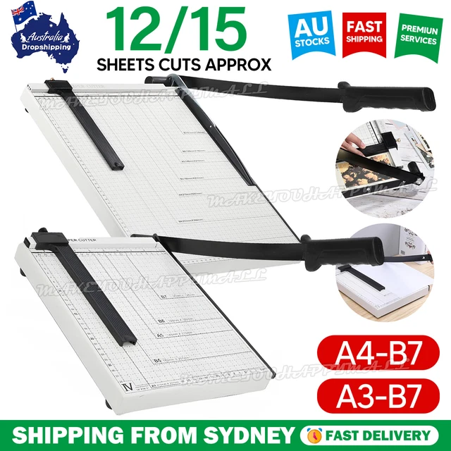 PREMIUM METAL PAPER Cutter A3 A4 B7 Photo Guillotine Page Trimmer ...