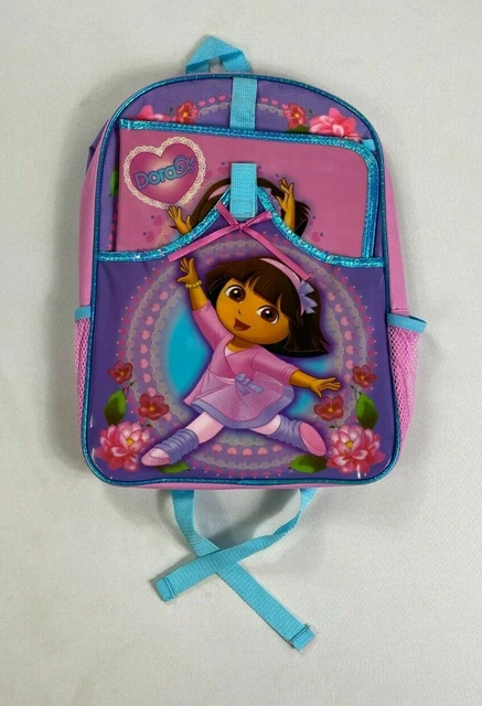 GIRL'S YOUTH DORA the Explorer School Backpack Folder Set Ballerina £23 ...