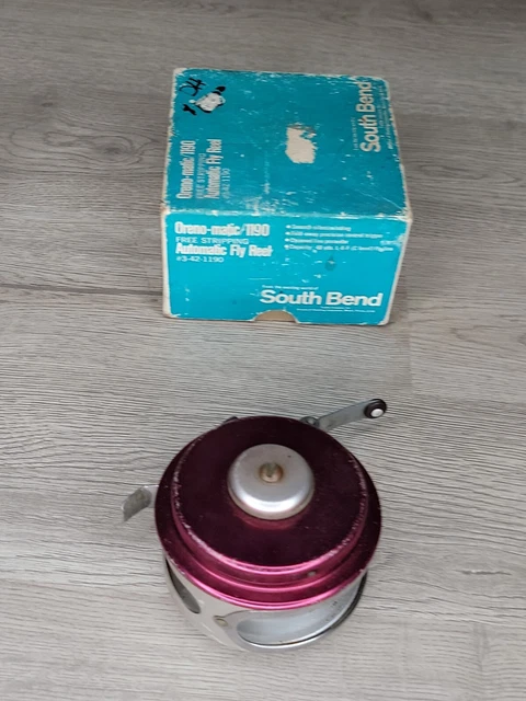 VINTAGE SOUTH BEND Automatic Fly Reel, No.1190, Model E, Original Box ...