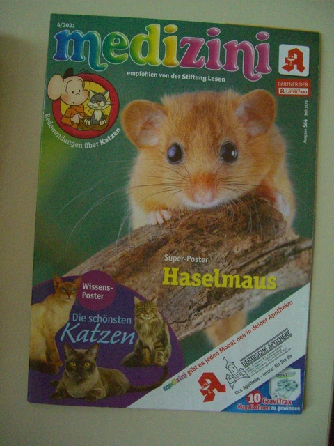 MEDIZINI APOTHEKEN - Kindermagazin 4 / 2021, Katzen, Haselmaus EUR 1,95 ...