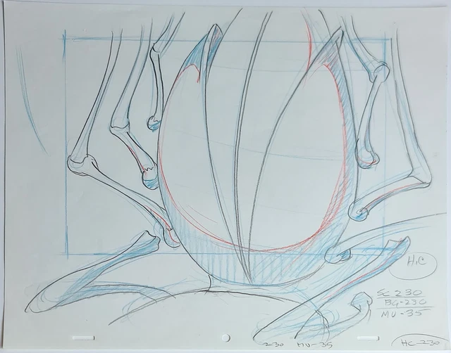 HE-MAN MOTU ANIMATION Production Cel Drawing: Throne - 2455 $35.00 ...