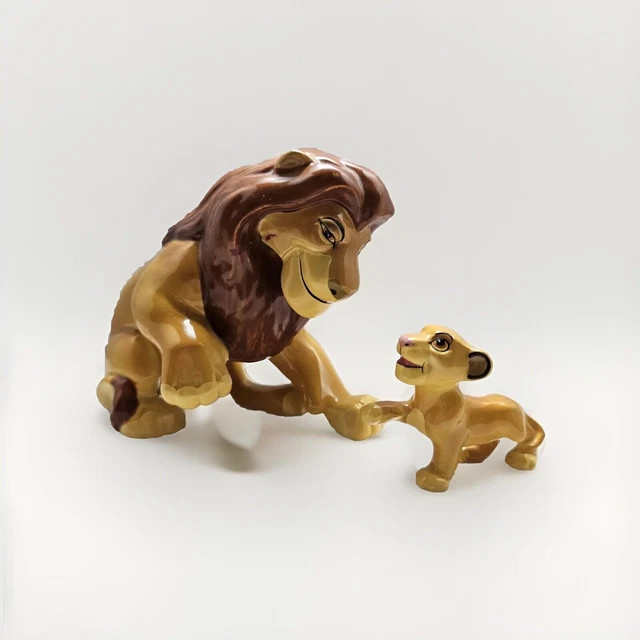 VTG RARE DISNEY Figure Set by Schmid The Lion King Mufasa & Simba ...