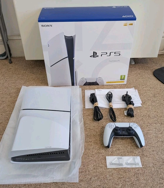SONY PLAYSTATION 5 PS5 Slim Blu-Ray Disc Edition 1TB Video Game Console ...