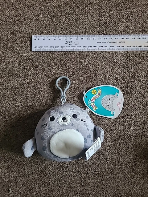 SQUISHMALLOWS SQUISHMALLOW ISIS Grey Seal Clip With Tags £9.99 ...