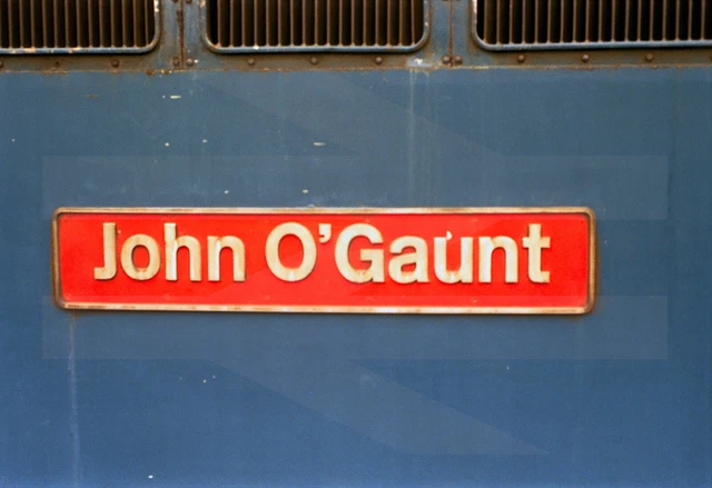 ORIGINAL 35MM NEG Nameplate Class 87 87013 'John O' Gaunt' 1984 (1320 ...