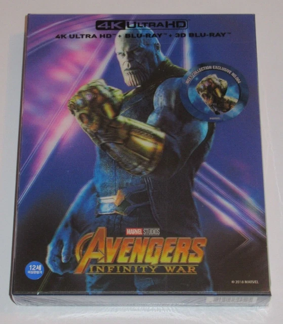 AVENGERS INFINITY WAR Weet Collection B1 Single Lenticular 4K Blu Ray ...