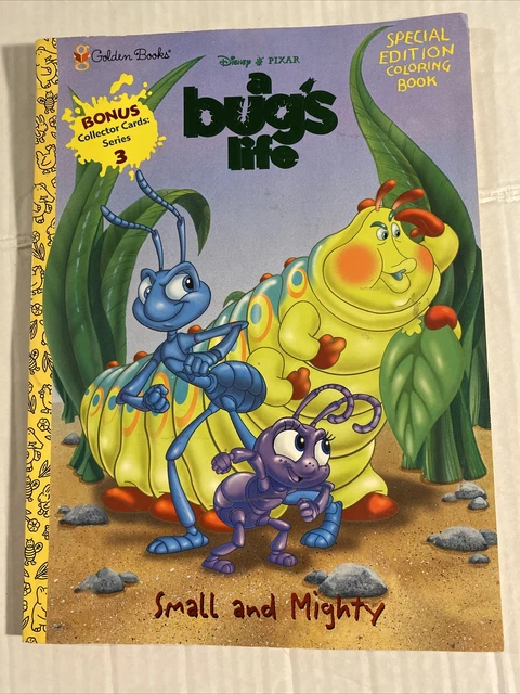 DISNEY PIXAR A Bug's Life Small and Mighty Coloring Book Golden Books £ ...