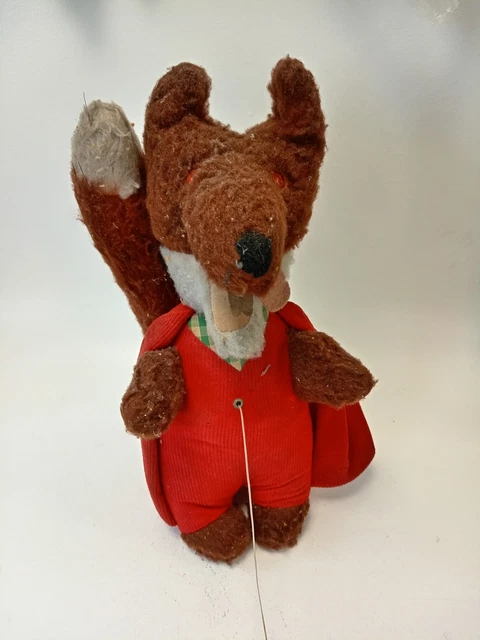 RARE VINTAGE 1970S Basil Brush BBC Soft Toy Plush With Pull Cord ...