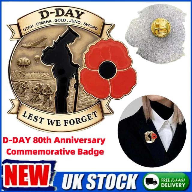 LIMITED EDITION D-DAY 80th Anniversary Commemorative Badge D-Day ...