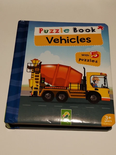 PUZZLE BOOK VEHICLES Inc. 5 Jigsaw Puzzles Brand New £5.86 - PicClick UK