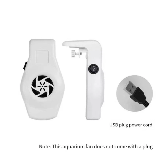 BLACK FISH TANK Cooling Silent Fan Aquarium Cooling Fan Aquarium ...