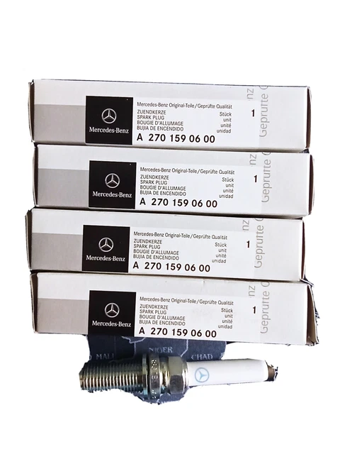 MERCEDES BOUGIES D'ALLUMAGE A2701590600, 4x Spark Plugs A 270 159 06 00 ...