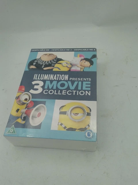 DESPICABLE ME TRILOGY MOVIE TRIPLE FILM COLLECTION DVD PART 1 2 3 UK ...