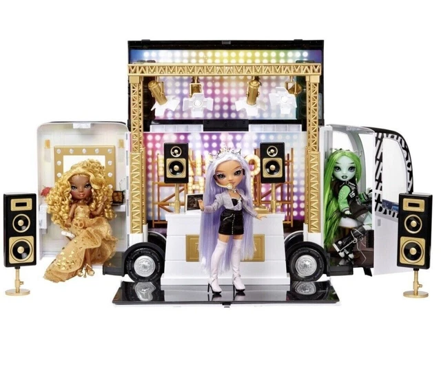 RAINBOW HIGH WORLD Tour Bus & Stage Deluxe Vision Playset For Children ...