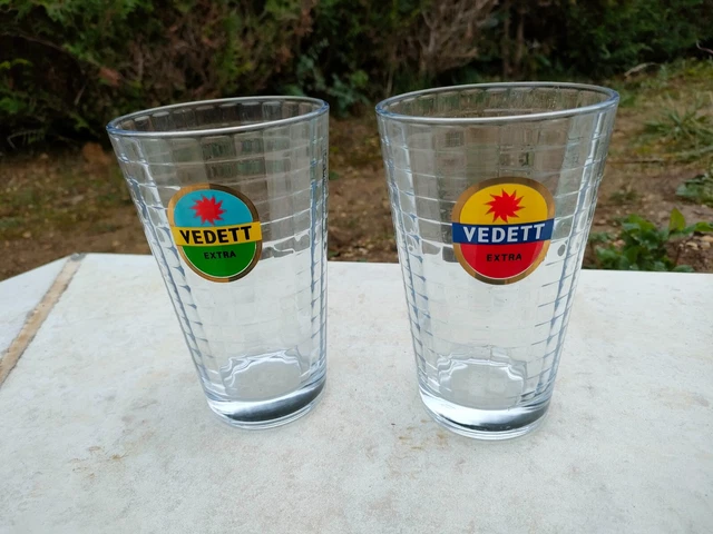 2 VERRES À bière VEDETT 50 cl EUR 9,00 - PicClick FR