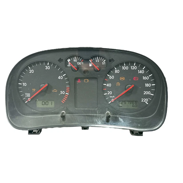 VW GOLF 4 speedometer instrument cluster 257,000km 1J0920805E TDI ...