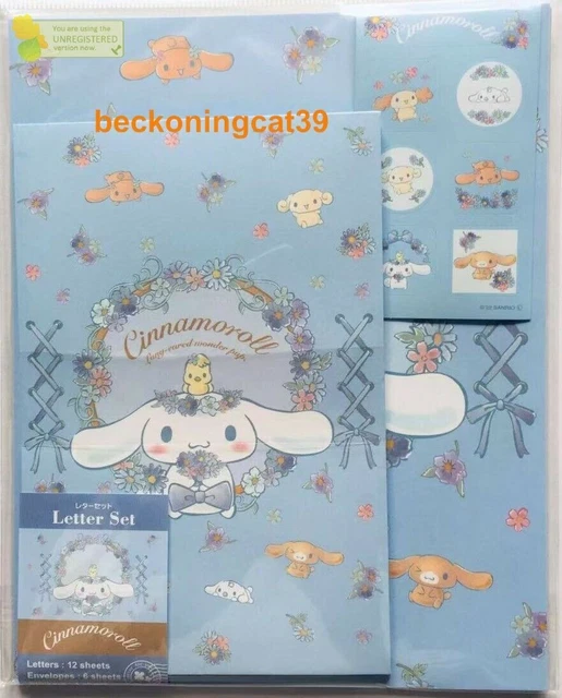 SANRIO CHARACTER CINNAMOROLL Letter & Envelope SET Flower 2022 MADE IN ...