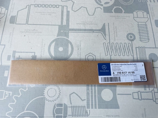 ORIGINAL MERCEDES-BENZ NAMEPLATE Characters of Types Lettering AMG ...
