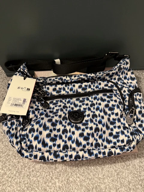 KIPLING GABBIE S bag in curious leopard print brand new with tags still ...