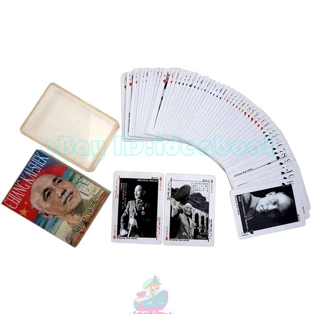 PLAYING CARD/POKER DECK 54 cards of The ROC China President Chiang Kai ...