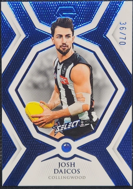2023 SELECT AFL Gem Sapphire Blue Josh Daicos Collingwood Magpies 36/70 ... 2023 SELECT AFL Gem Sapphire Blue Josh Daicos Collingwood Magpies 36/70 ...