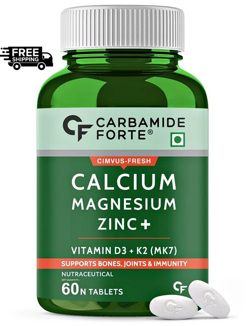 CALCIUM+D3 TABLETS WITH Magnesium, Zinc, K2 & B12 Bone & Joint Support ...