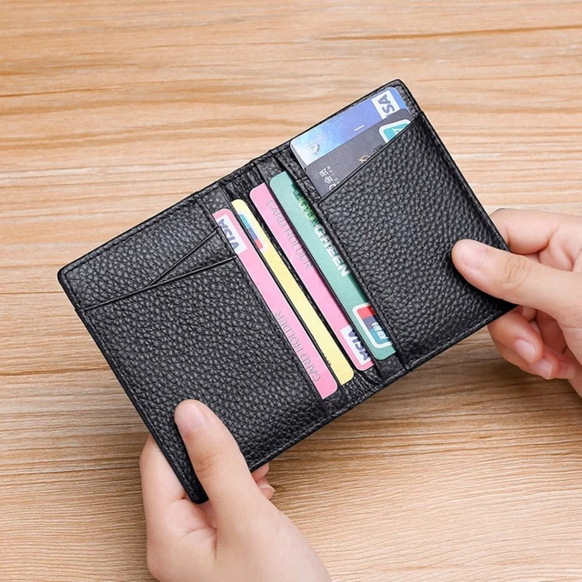 PORTABLE SUPER SLIM Wallet Multiple Card Positions Credit Card Holder £ ...