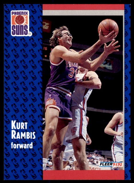 1991-92 FLEER BASKETBALL Kurt Rambis EX Phoenix Suns #343 0825 EUR 1,45 ...