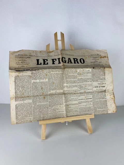 ANCIEN JOURNAL RARE, Le Figaro, 25e année. 3e série. N°100, Jeudi 10 ...