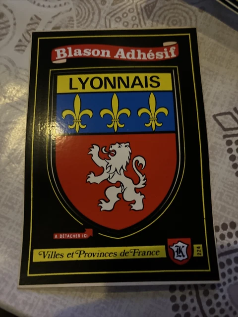 BLASON ADHÉSIF VILLES Et Provinces De France Lyon Lyonnais EUR 2,20 - PicClick FR