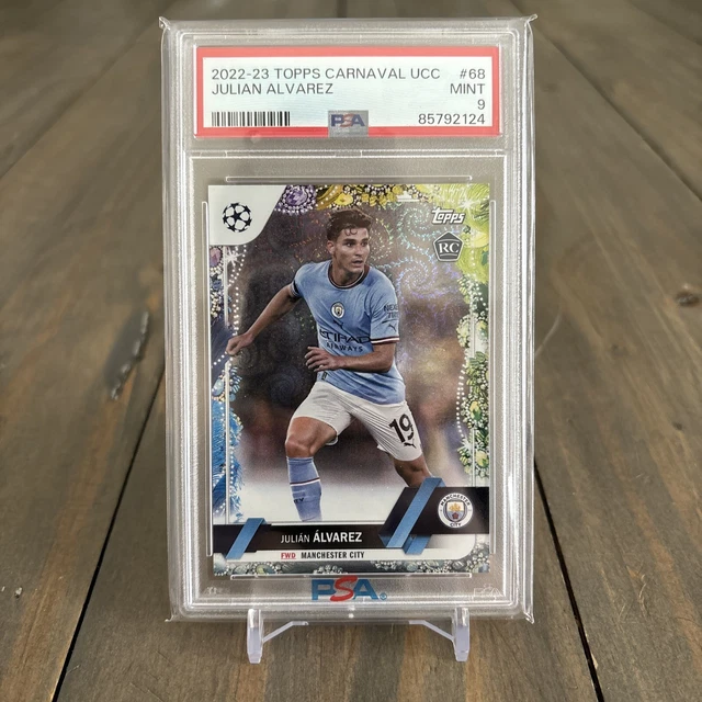 2022-2023 TOPPS CARNIVAL UCC Julian Alvarez #68 - PSA Mint 9 $15.00 ...