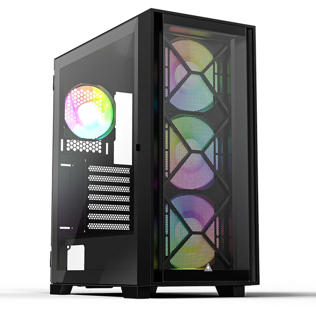 MONTECH AIR 1000 PC Case ATX/MATX/ITX Gaming Computer Case w/4 RGB Fan ...