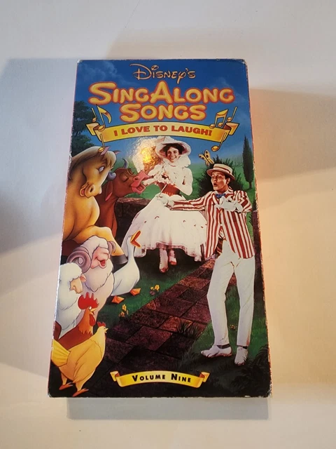 DISNEY SING ALONG Songs Mary Poppins I Love to Laugh VHS Video Tape Zip ...