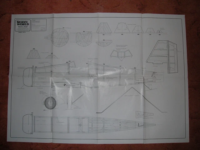 RC MODEL WORLD Plans of the Bludger a vintage style sports model 32 ...