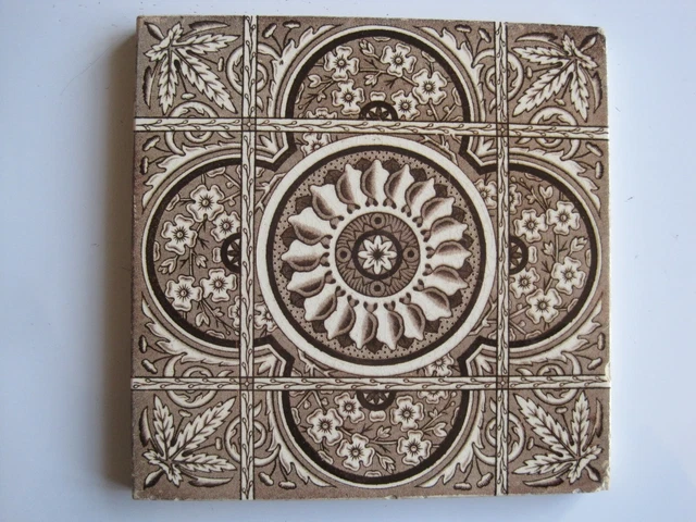 ANTIQUE VICTORIAN TRANSFER Print Aesthetic Tile - Decorative Art Tile ...
