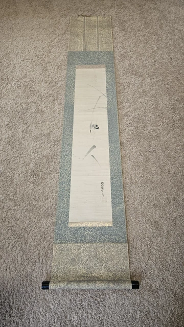 HANGING SCROLL JAPANESE Art KAKEJIKU Painting calligraphy Hand Painted ...